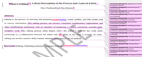 Professional English Editing Service - ACS Authoring Services